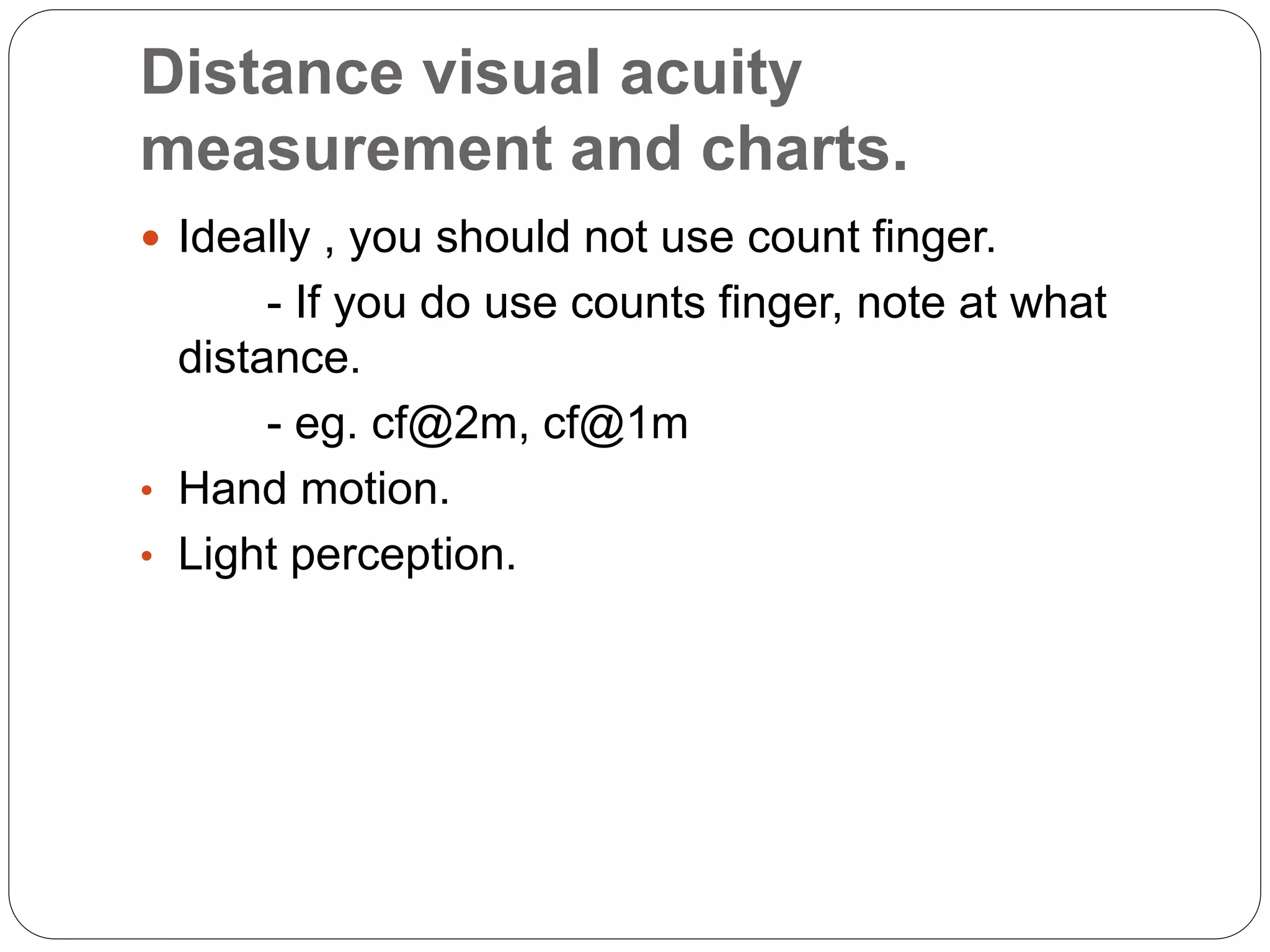 Visual acuity | PPTX