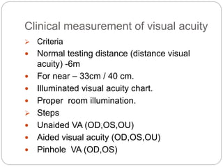 Visual acuity | PPTX