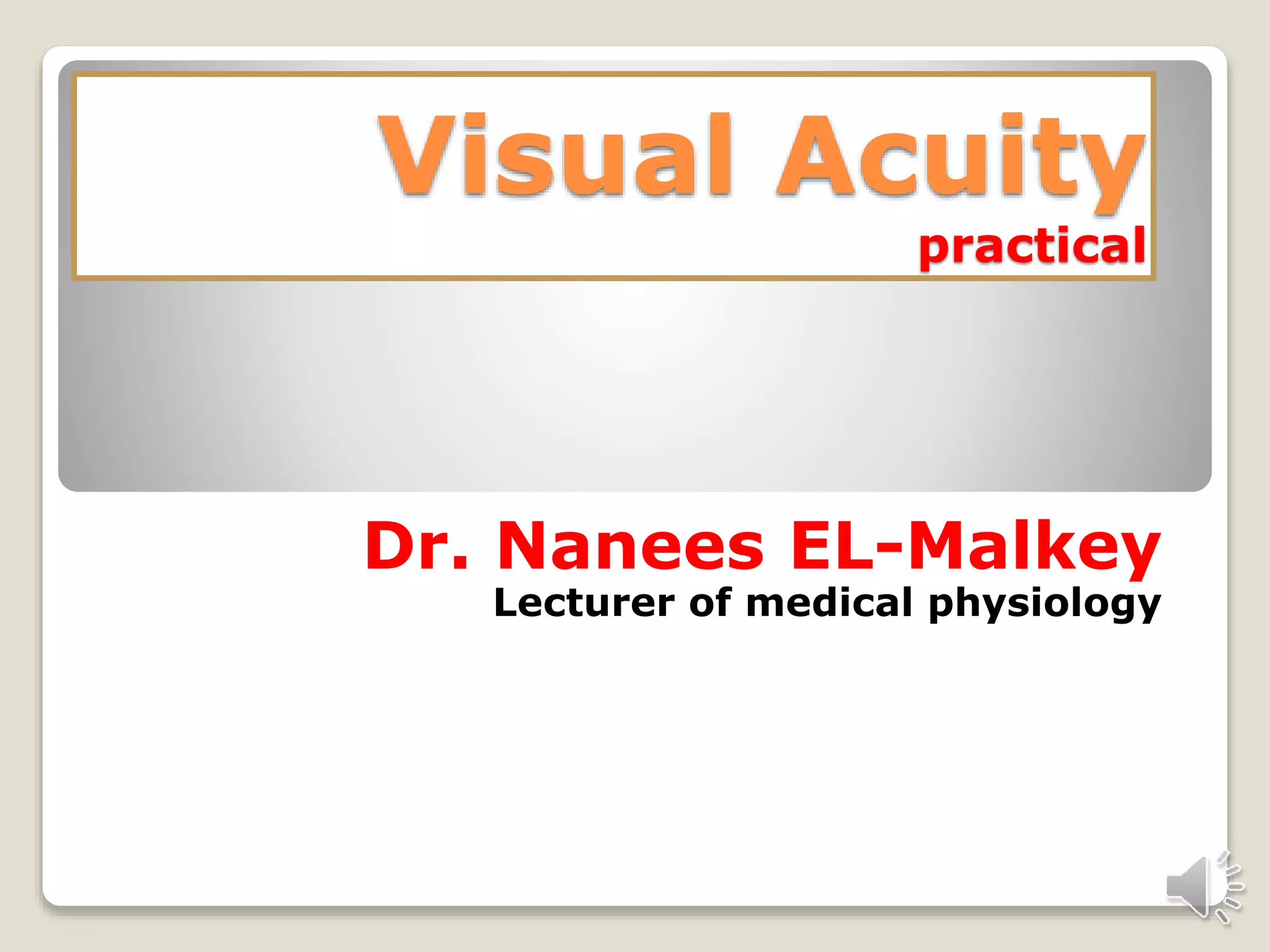 Visual acuity | PPTX