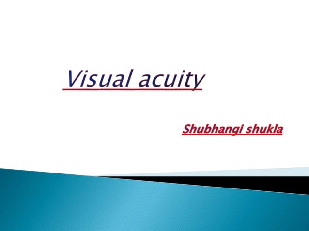 Visual acuity | PPTX