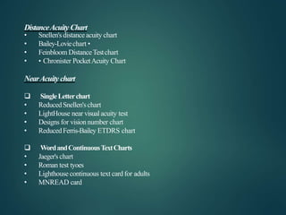 Visual acuity | PPT