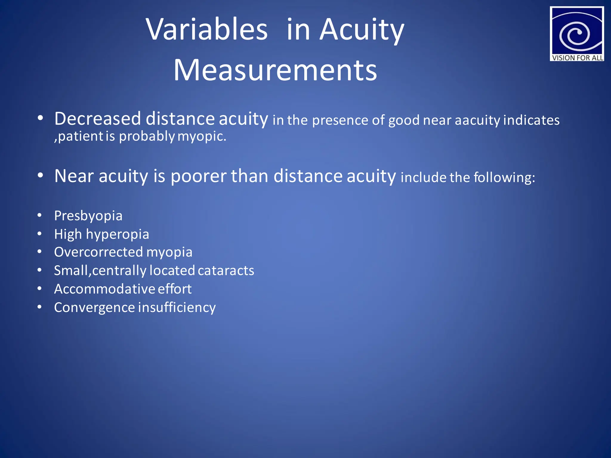 visual acuity. PPT Ramji pandey consultant optometrist | PDF