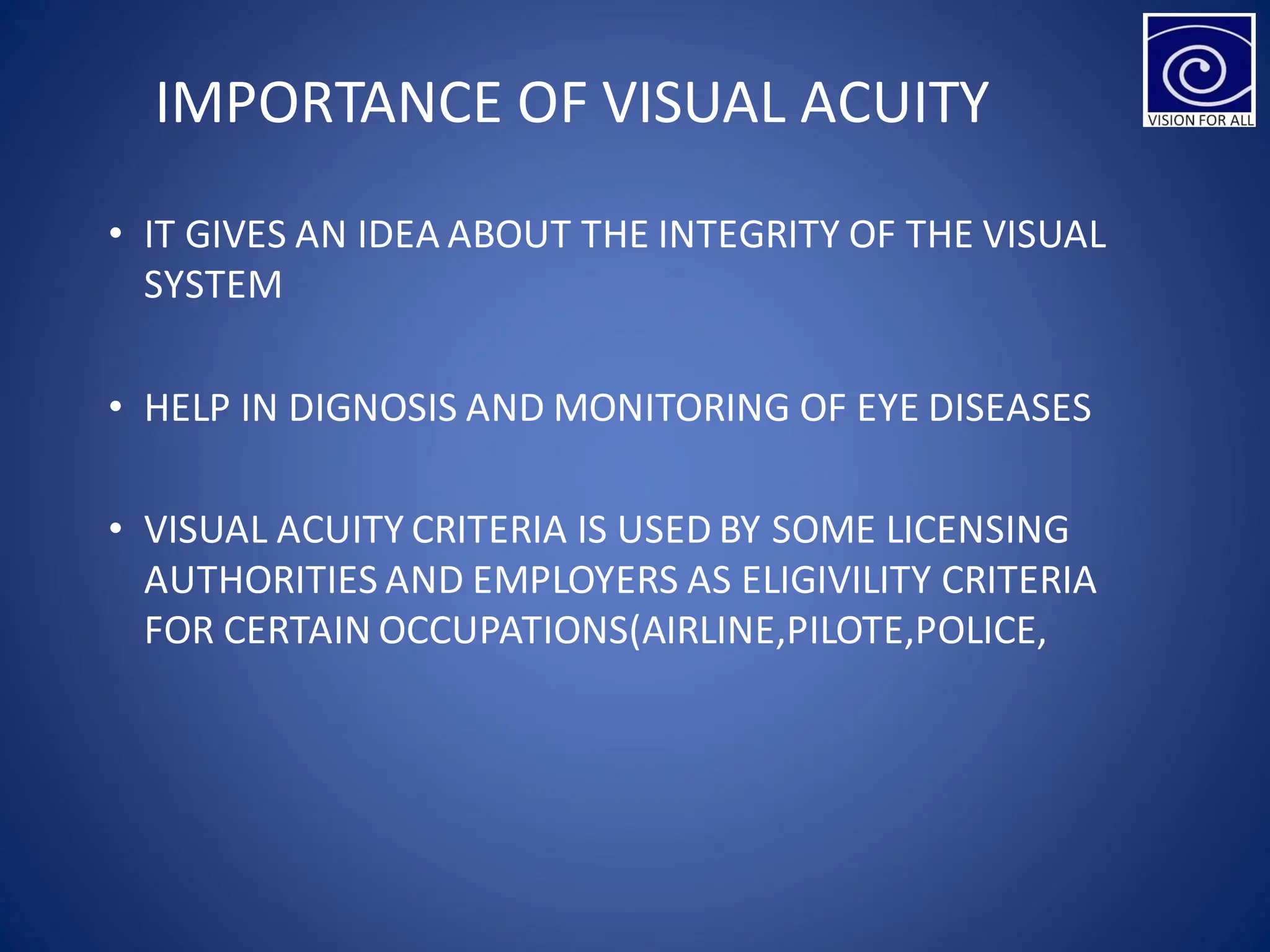 visual acuity. PPT Ramji pandey consultant optometrist | PDF