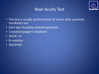 visual acuity. PPT Ramji pandey consultant optometrist | PDF