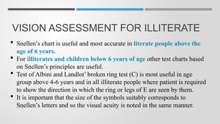 Distant Visual acuity and Snellen chart Overview | PPTX | Eye and ...
