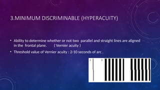 what is visual acuity-and types of visual acuity | PPTX