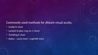 what is visual acuity-and types of visual acuity | PPTX