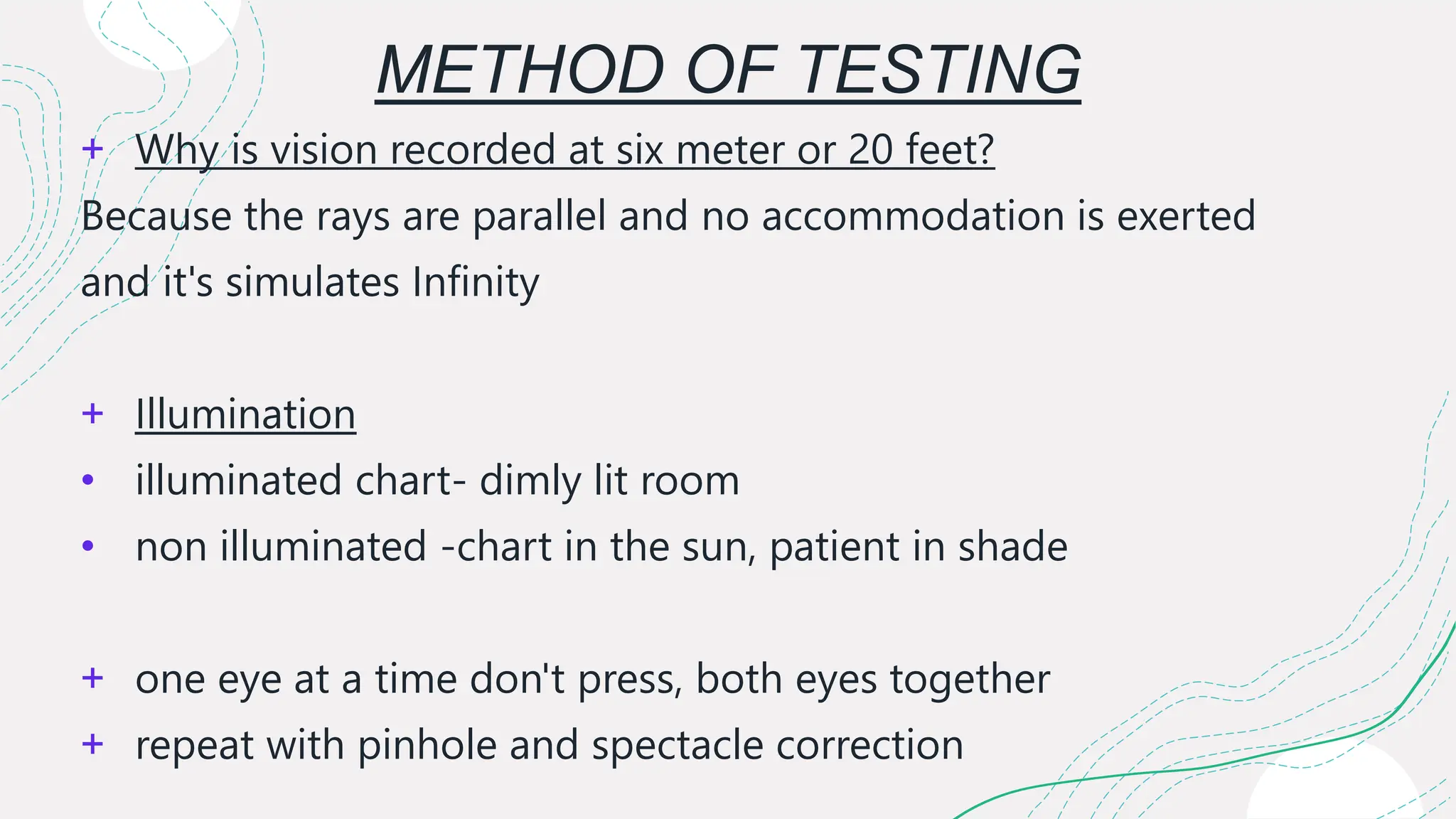 VISUAL ACUITY , Basics of vision assessment | PPTX