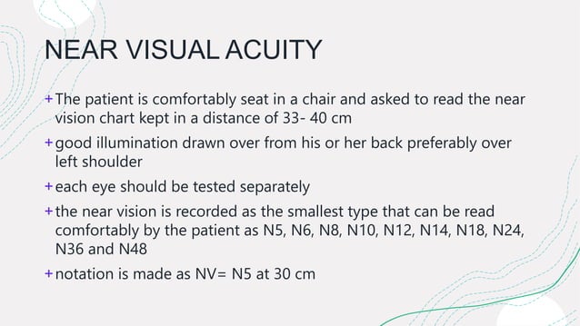 VISUAL ACUITY , Basics of vision assessment | PPTX | Eye and Vision ...