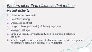 VISUAL ACUITY , Basics of vision assessment | PPTX