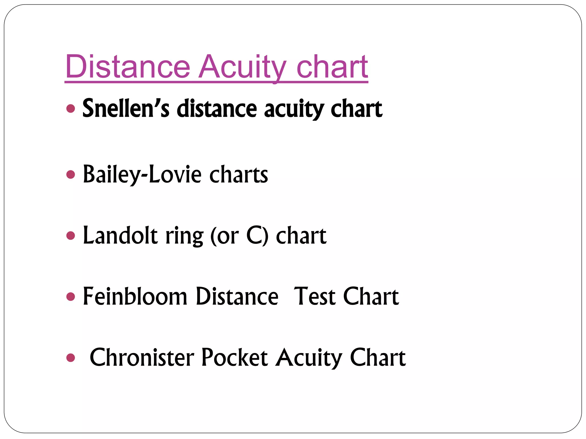 Visual acuity (2) | PPTX