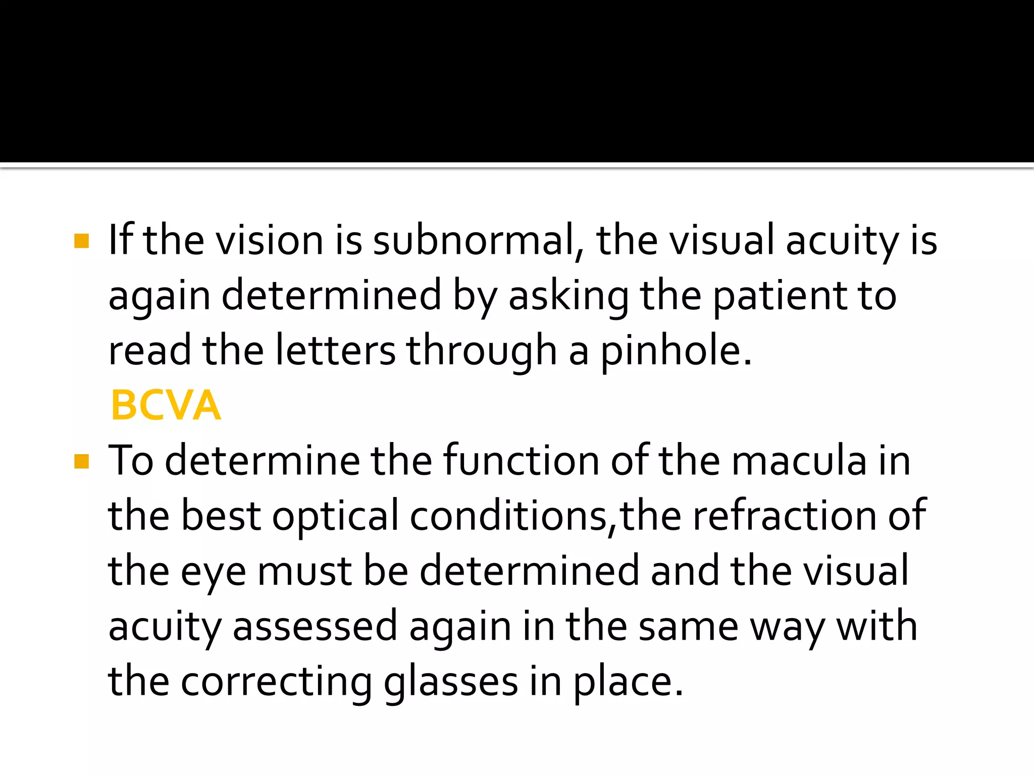 Visual acuity | PPTX