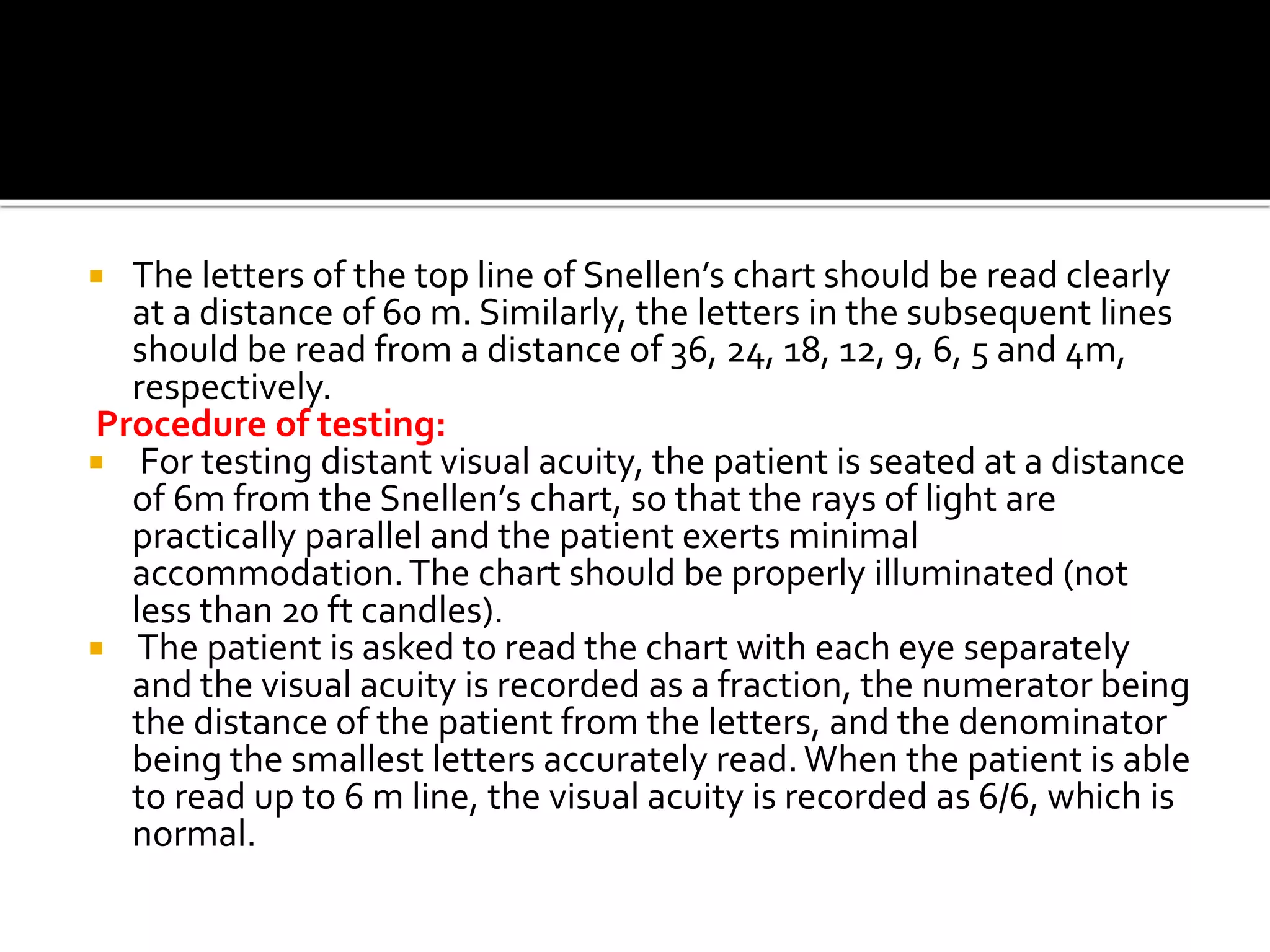 Visual acuity | PPTX