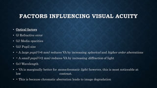 Visual acuity and contrast sensitivity | PPTX