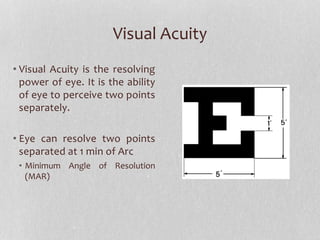 Visual acuity and its disturbances (asik) | PPT