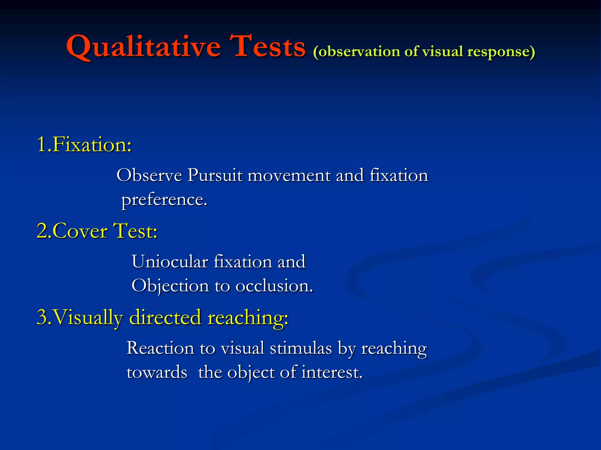 Visual acuity assessment in different group of age | PPTX