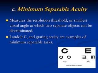 Visual acuity assessment in different group of age | PPTX