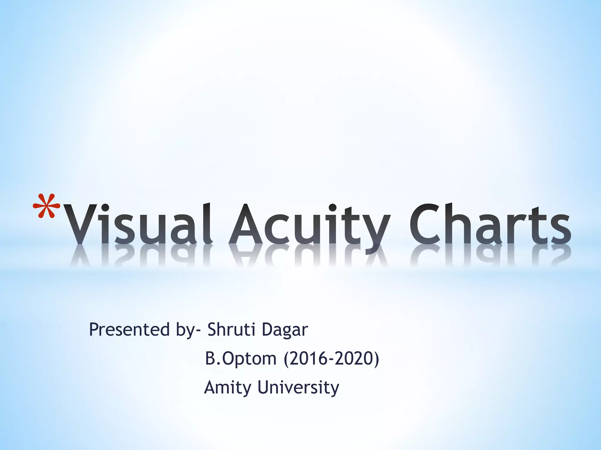 Visual acuity charts | PPTX | Graphics Software | Computer Software and ...