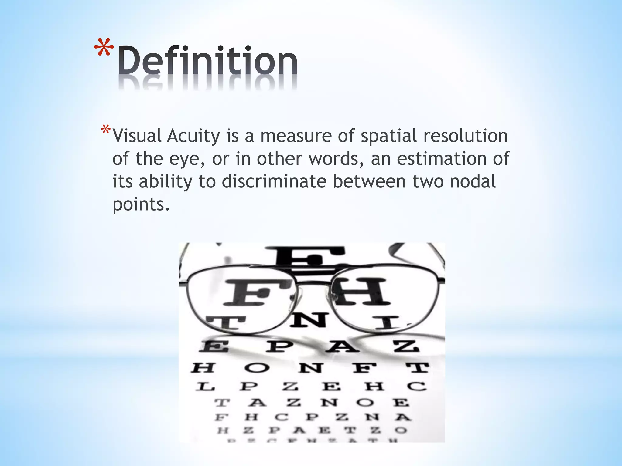 Visual acuity charts | PPTX