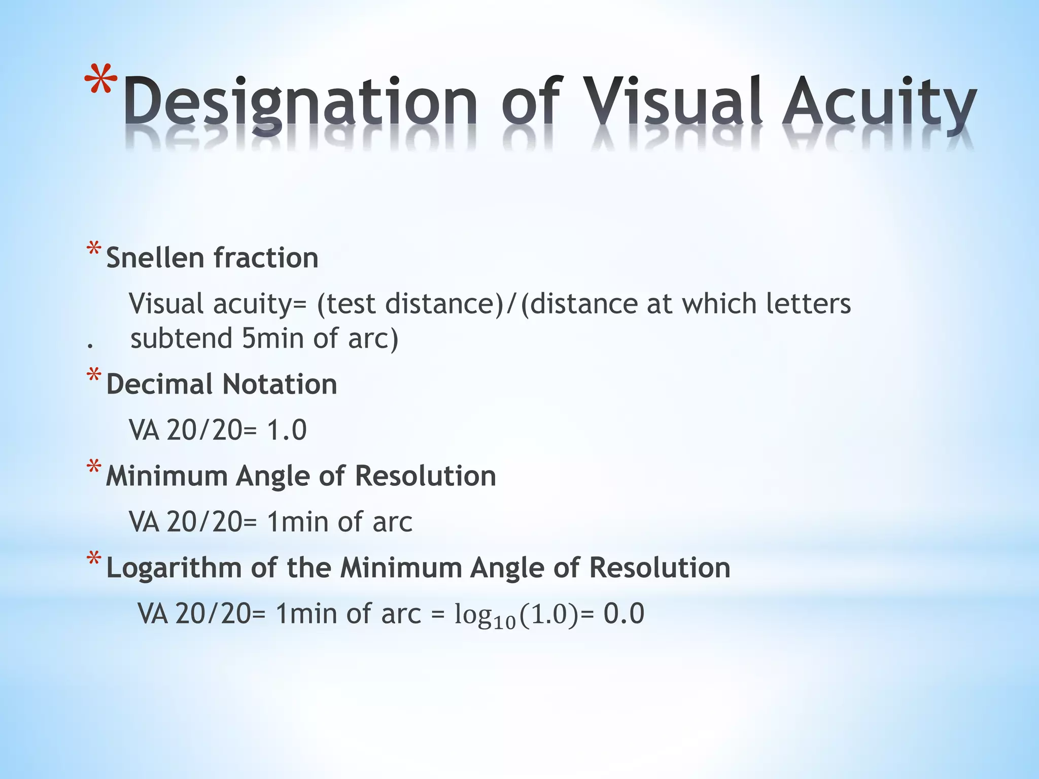 Visual acuity charts | PPTX | Graphics Software | Computer Software and ...