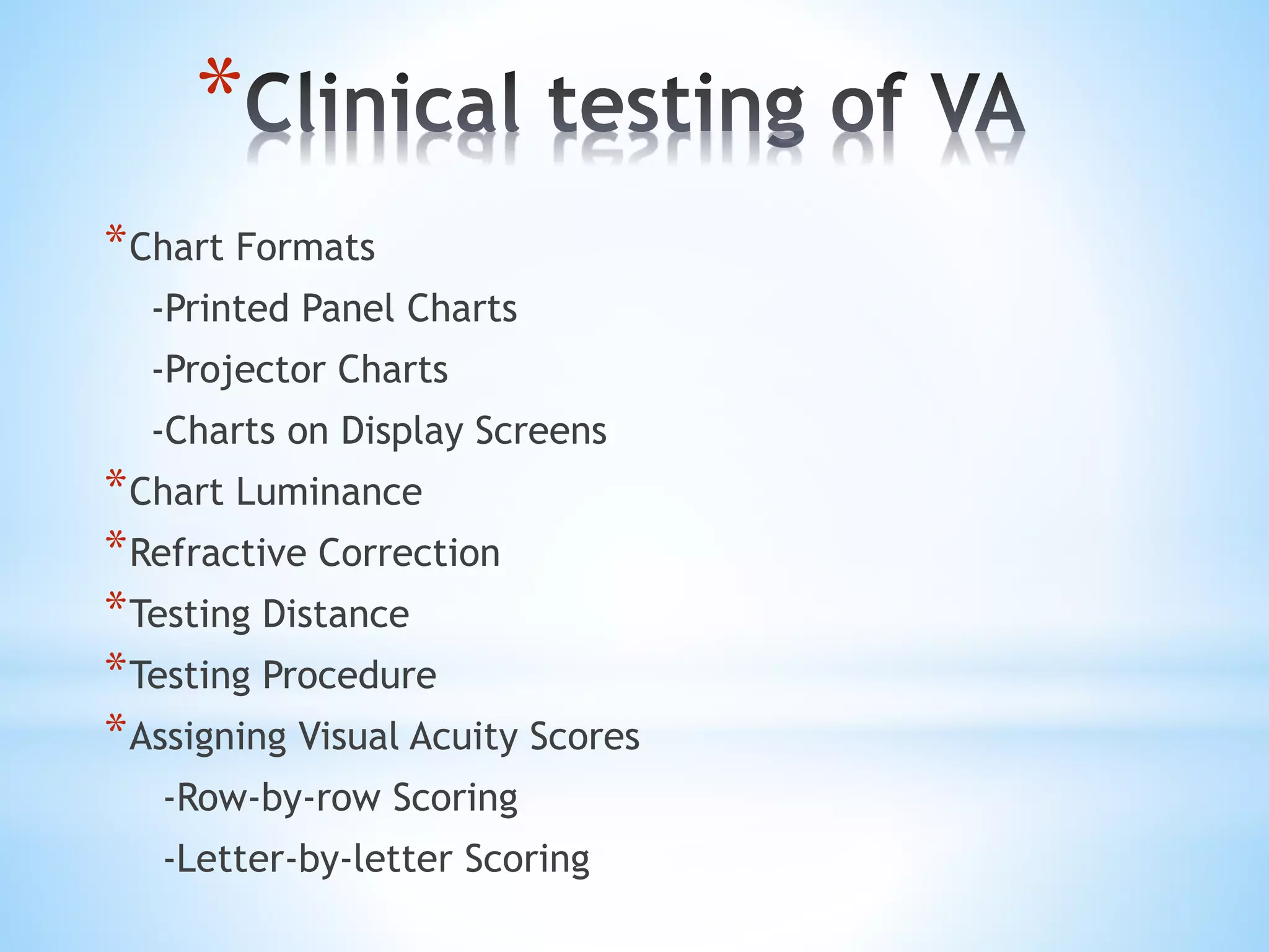Visual acuity charts | PPTX | Graphics Software | Computer Software and ...