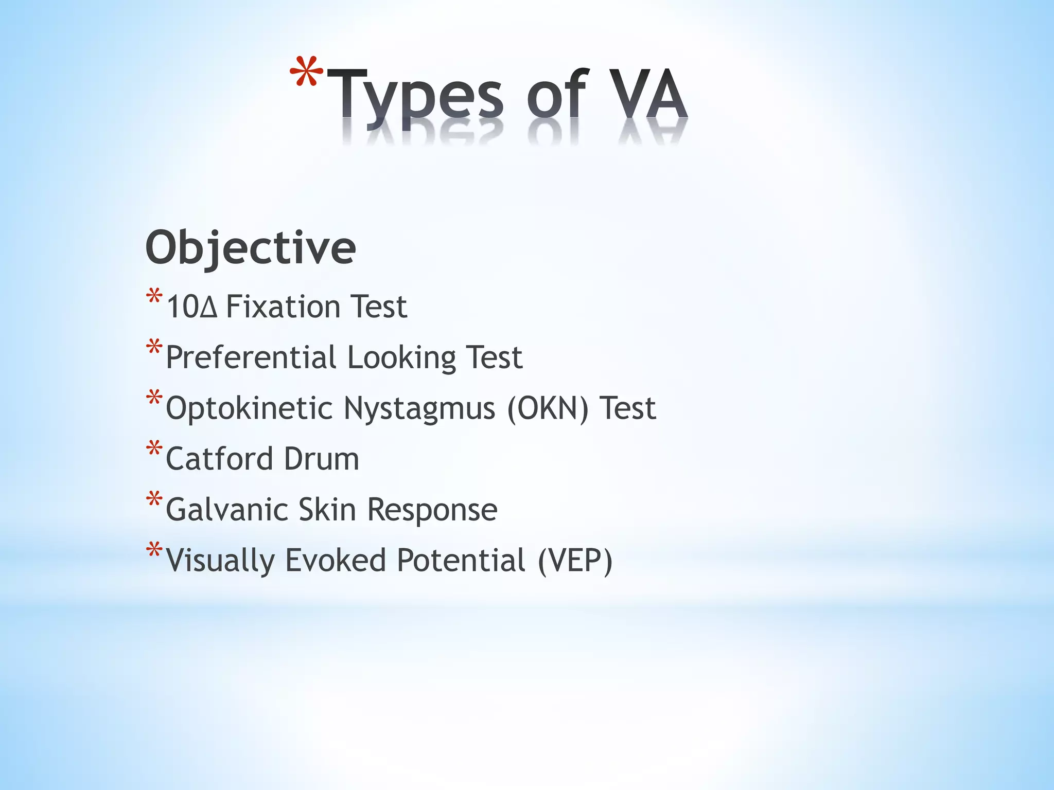 Visual acuity charts | PPTX