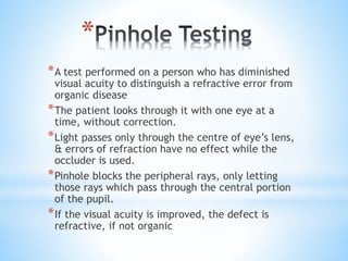 Visual acuity charts | PPTX