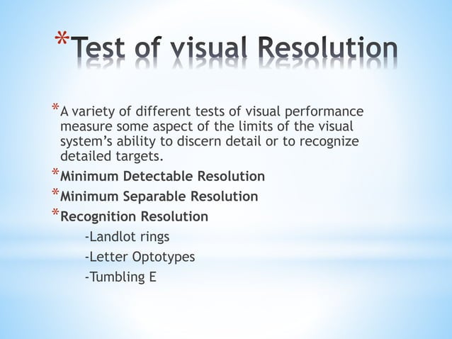 Visual acuity charts | PPTX | Graphics Software | Computer Software and ...