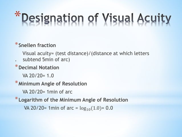 Visual acuity charts | PPTX | Graphics Software | Computer Software and ...