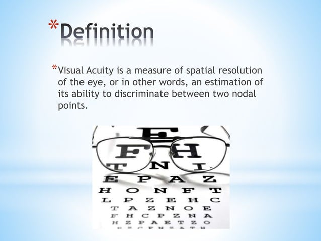 Visual acuity charts