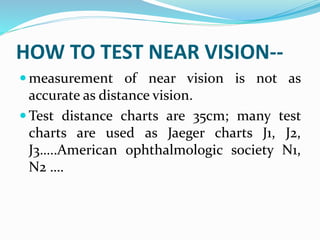 Visual acuity & colour vision | PPTX