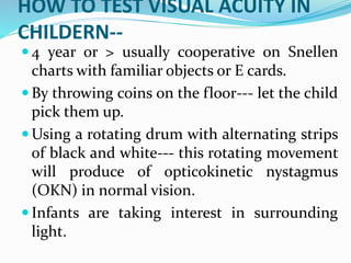 Visual acuity & colour vision | PPTX
