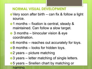 Visual acuity in infants | PPT