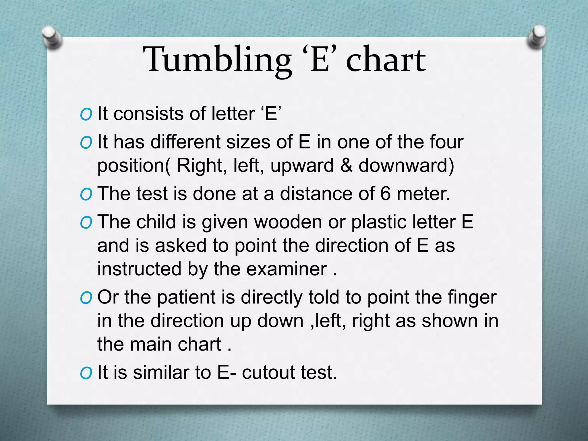 Visual acuity in preschool children | PPTX