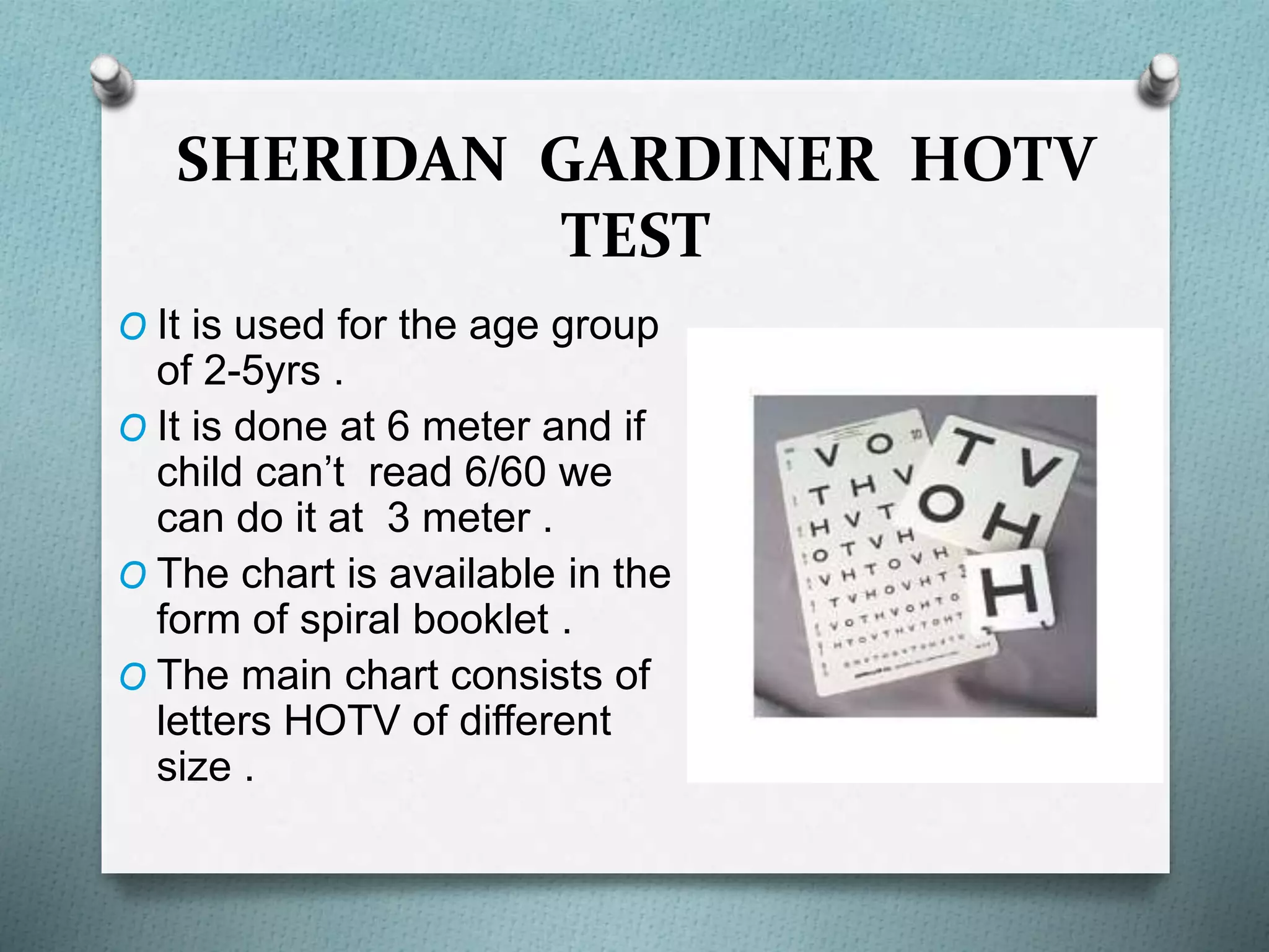 Visual acuity in preschool children | PPTX