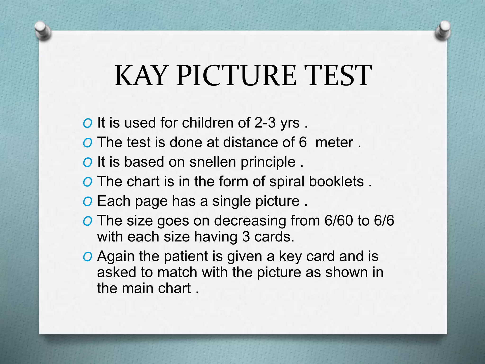 Visual acuity in preschool children | PPTX