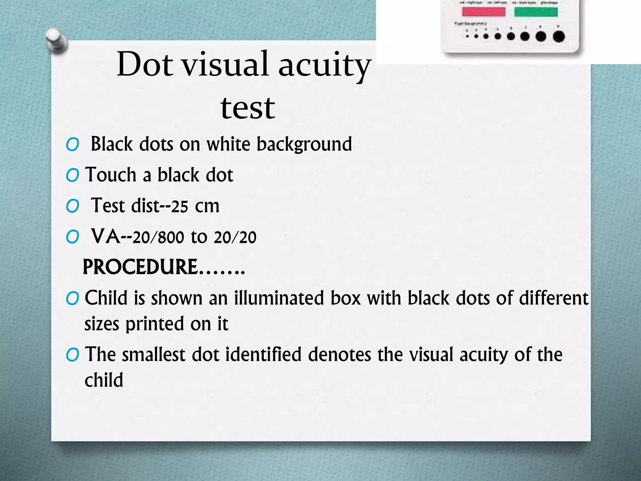 Visual acuity in preschool children | PPTX | Daycare and Pre-School ...
