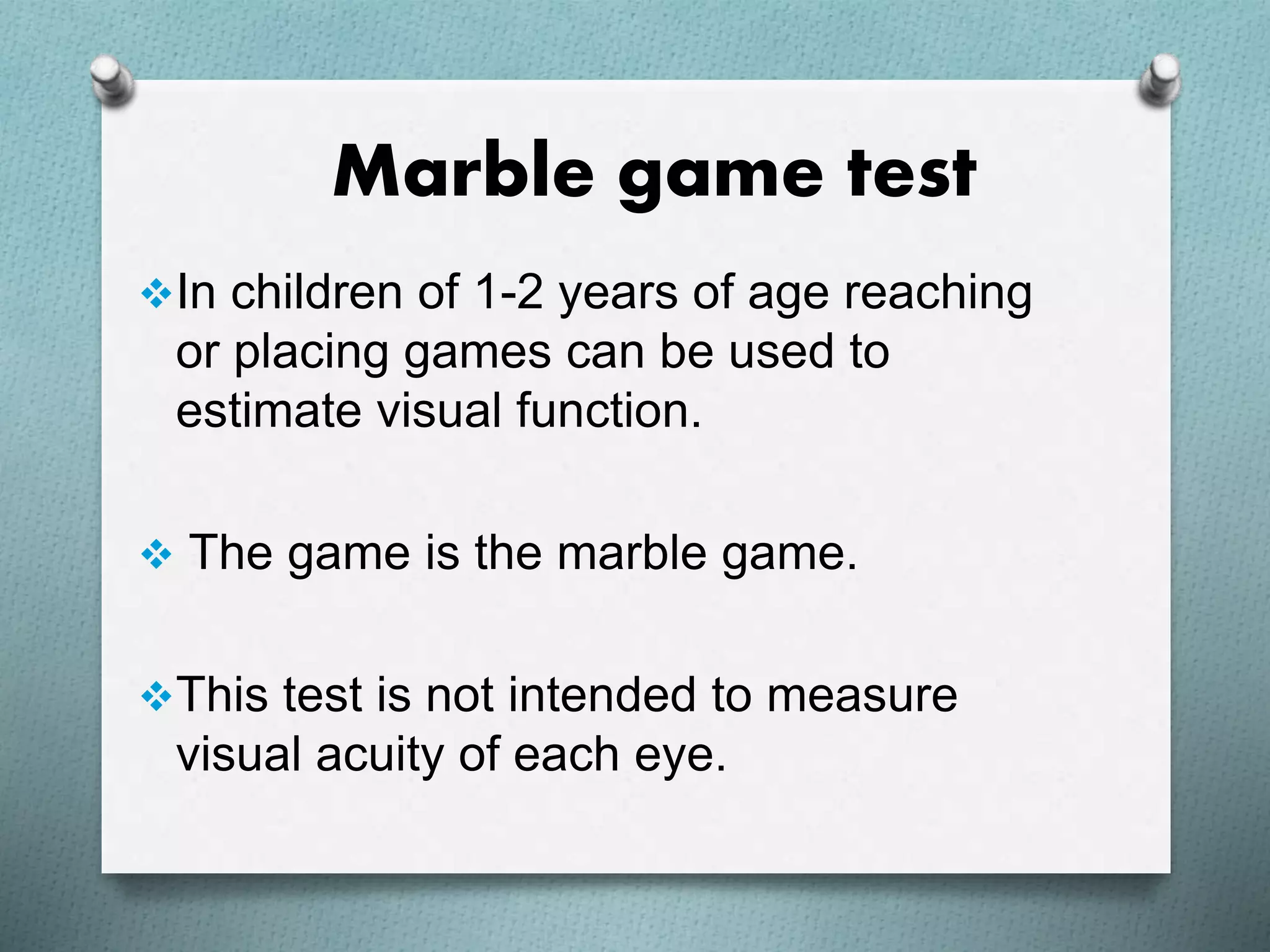 Visual acuity in preschool children | PPTX