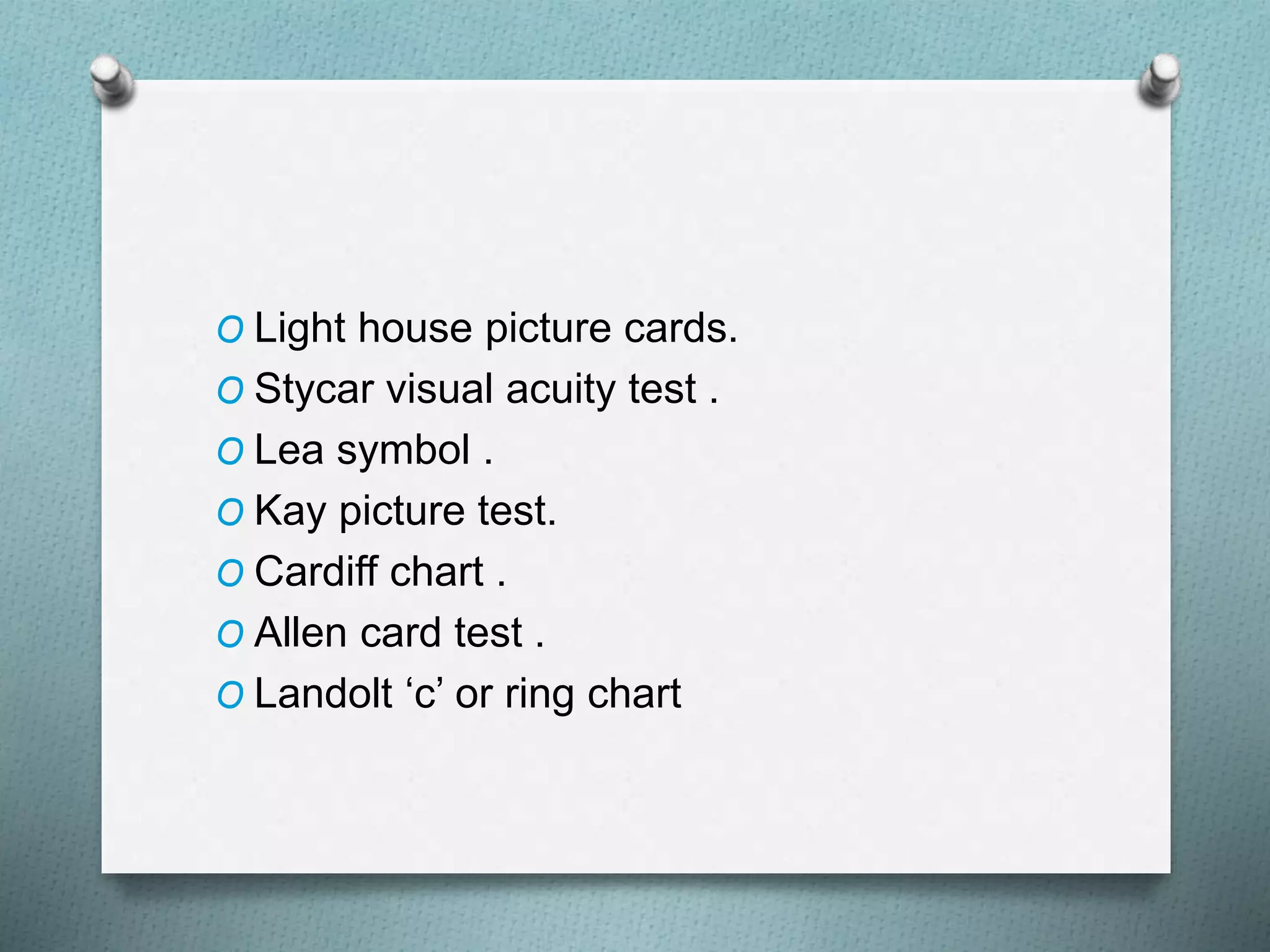 Visual acuity in preschool children | PPTX
