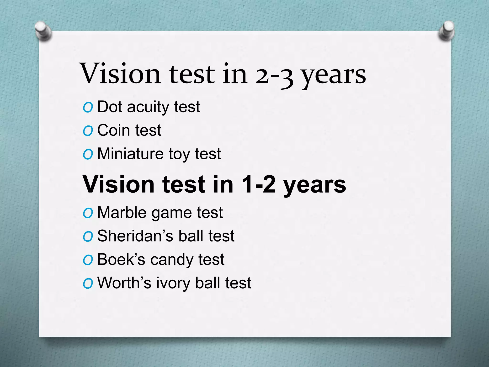 Visual acuity in preschool children | PPTX