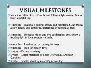 Visual acuity in preschool children | PPTX