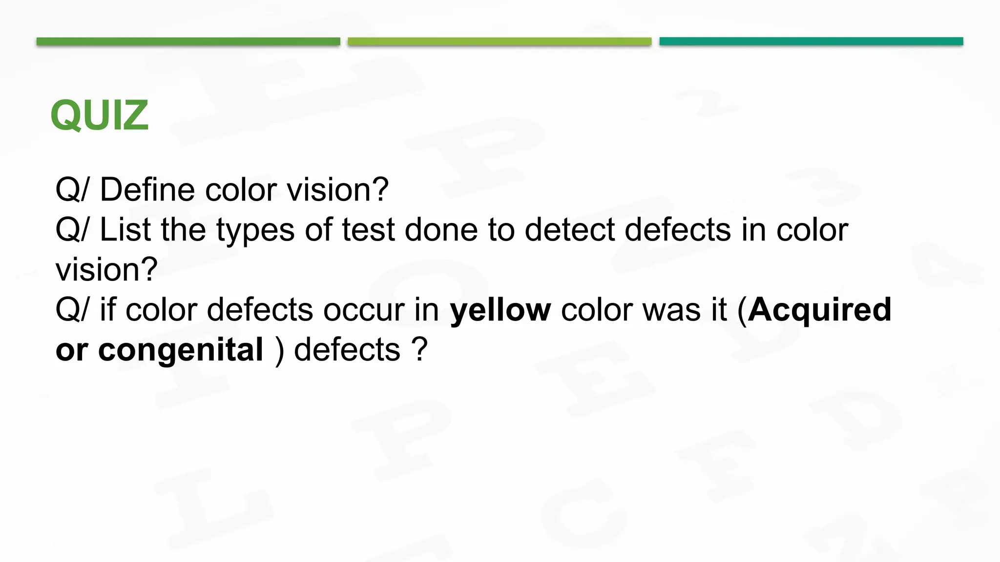 visual acuity : Near, pinhole and color vision | PPTX | Eye and Vision ...