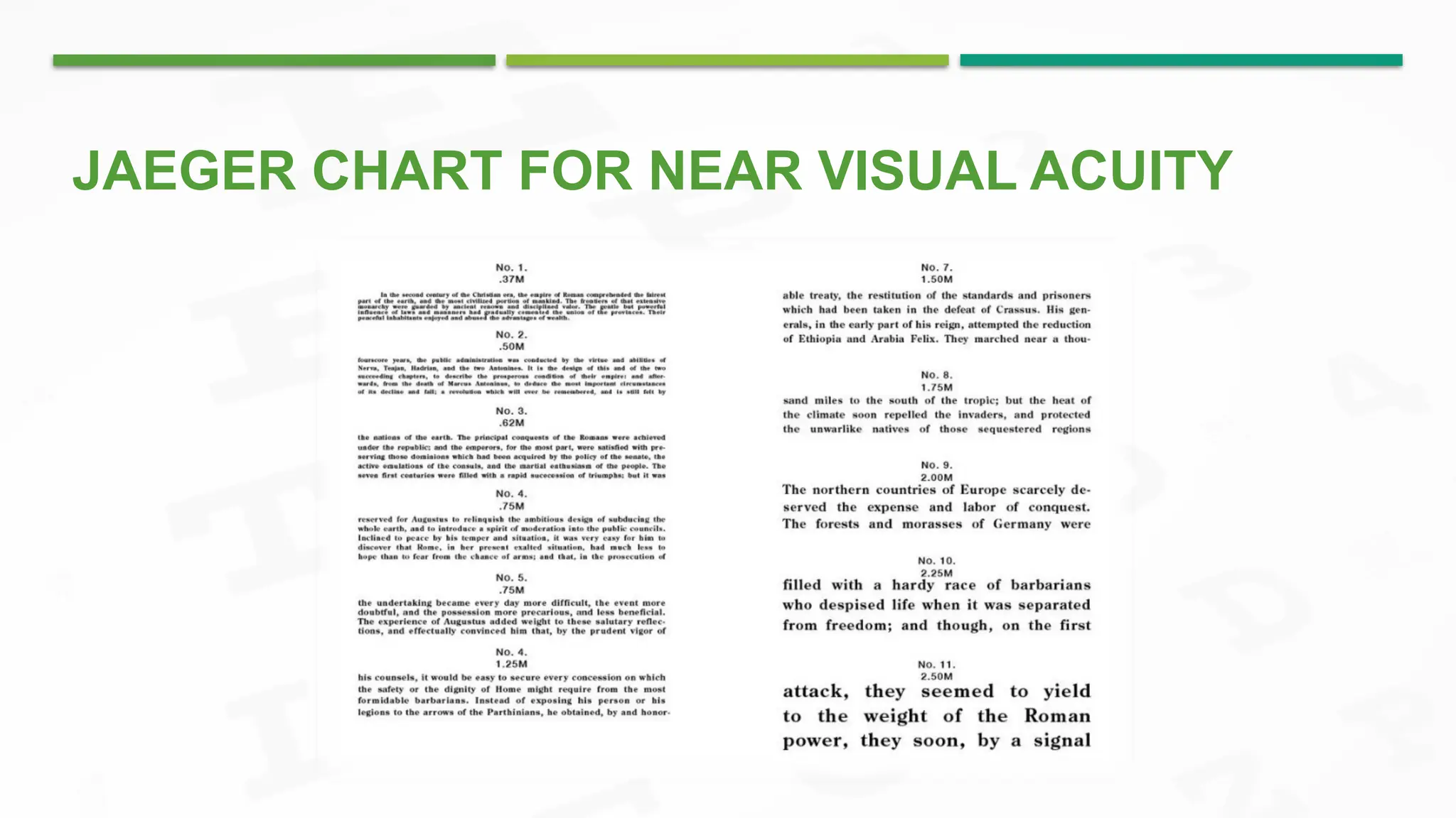 visual acuity : Near, pinhole and color vision | PPTX
