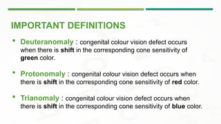 visual acuity : Near, pinhole and color vision | PPTX
