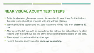 visual acuity : Near, pinhole and color vision | PPTX | Eye and Vision ...