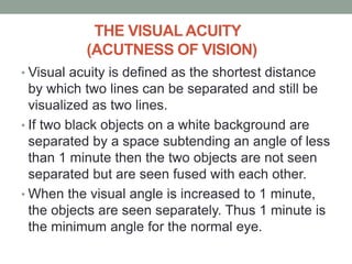 Visual acuity, lens and fundus oculi | PPT