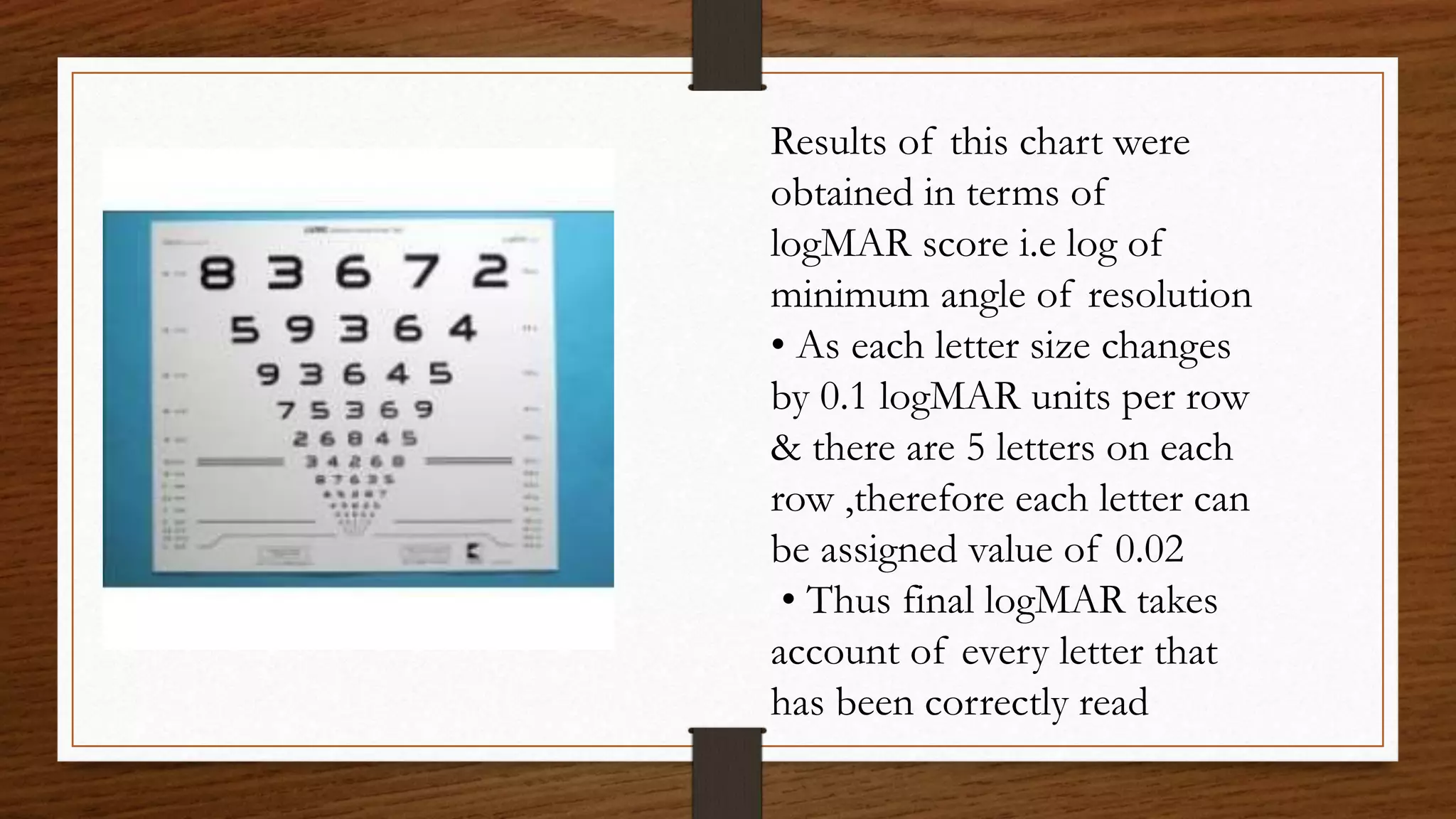 Visual acuity measurement | PPTX