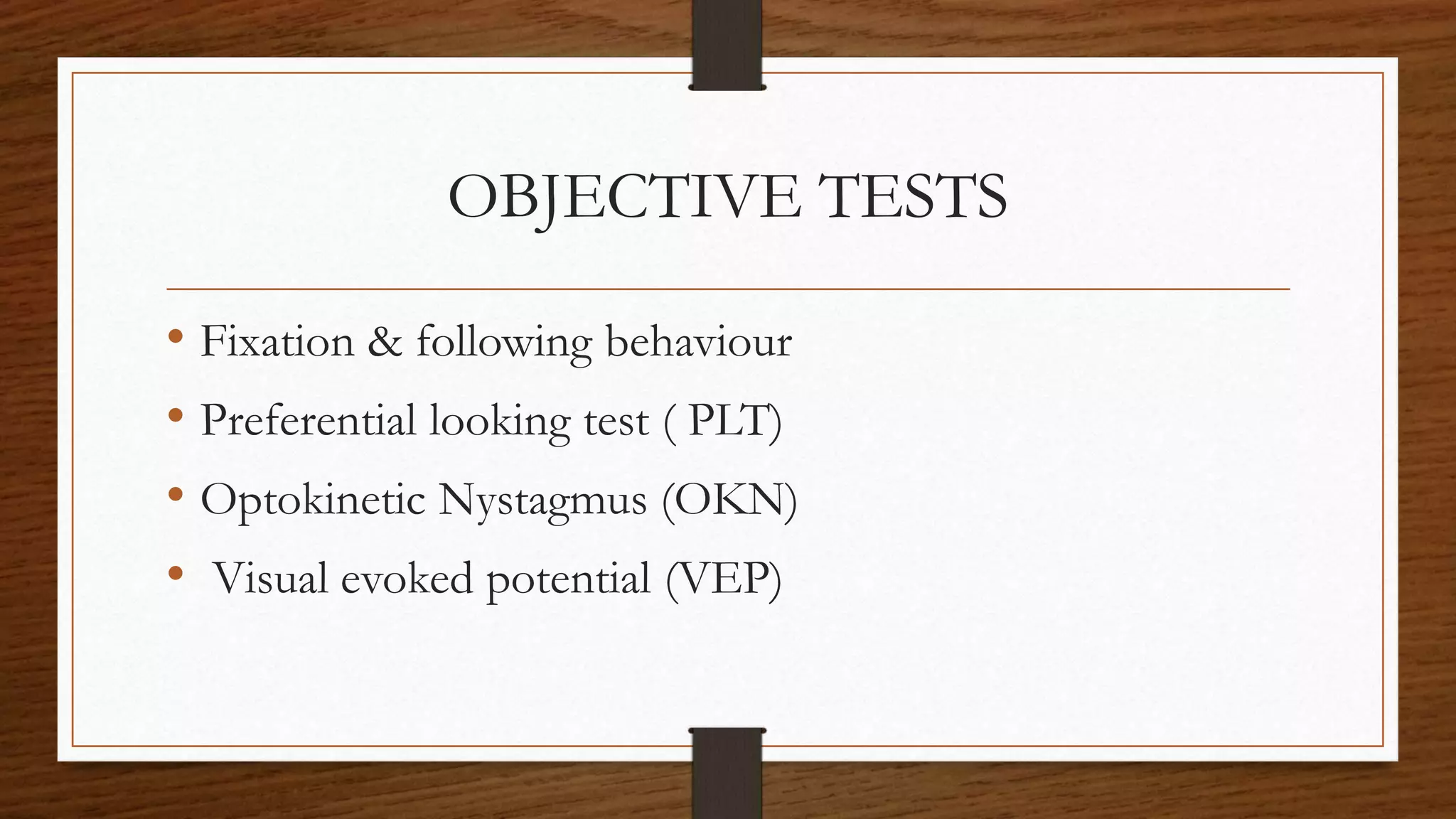 Visual acuity measurement | PPTX