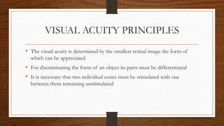 Visual acuity measurement | PPTX