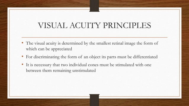 Visual acuity measurement | PPTX